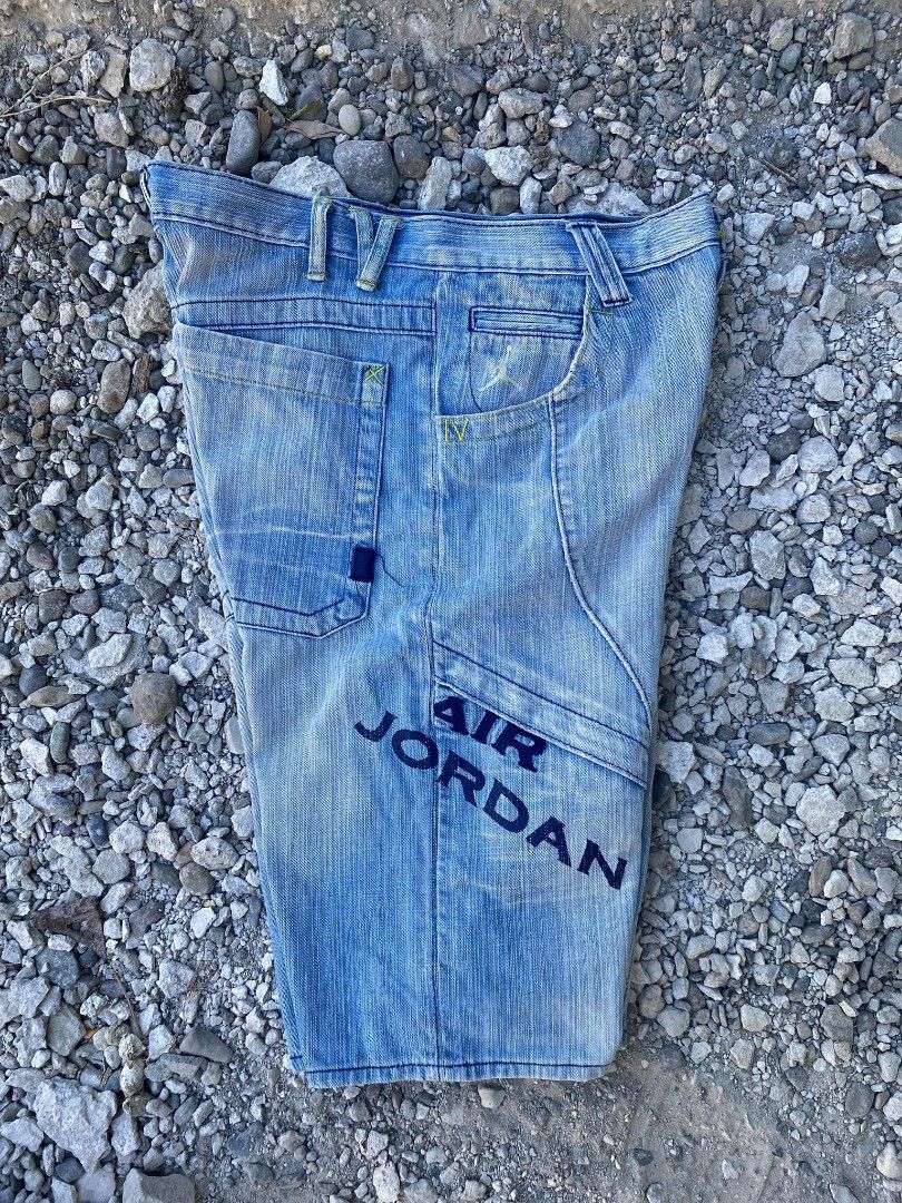 Jordan denim jorts, Men's Fashion, Activewear on Carousell