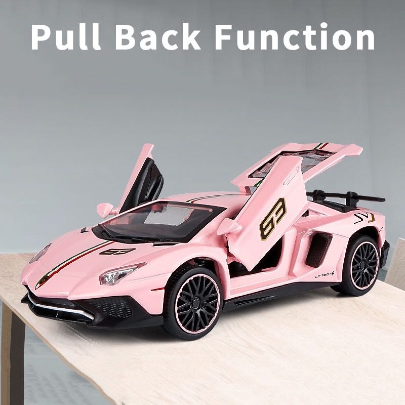 Lamborghini Pink Toy Car Scale 1:32, Hobbies & Toys, Toys & Games on ...