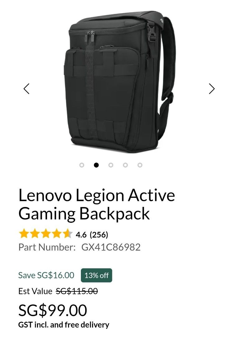 Lenovo Legion Active Gaming Backpack, Men's Fashion, Bags, Backpacks on ...
