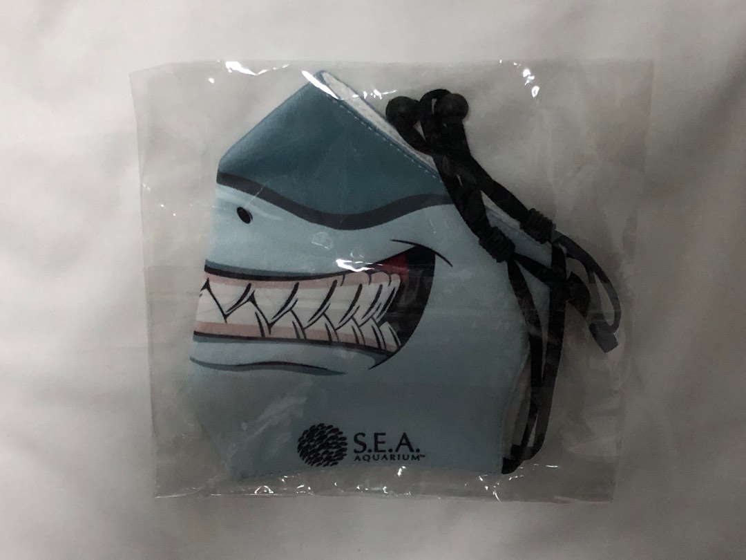 Limited Edition SEA Aquarium Shark Mask Resorts World Sentosa, Health ...