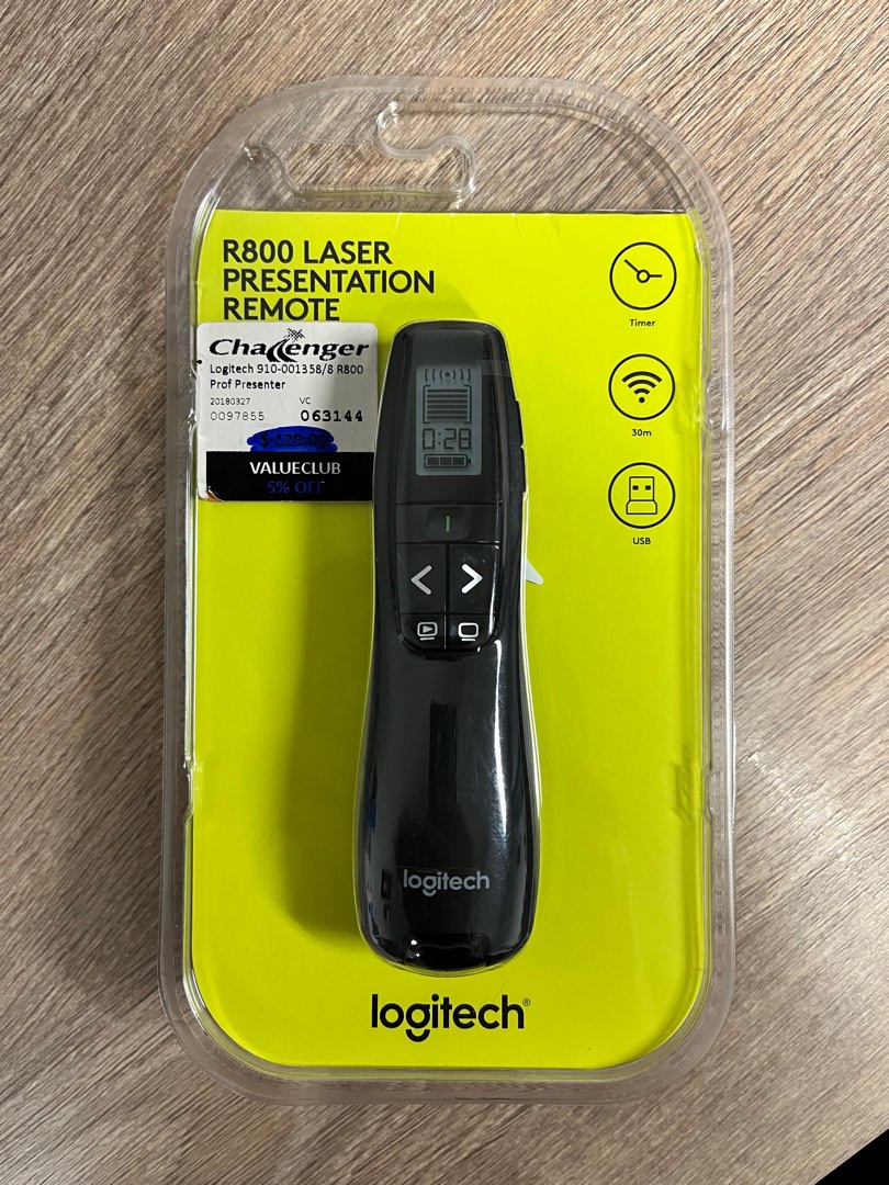 Logitech R800 laser presentation remote, Computers & Tech, Parts ...