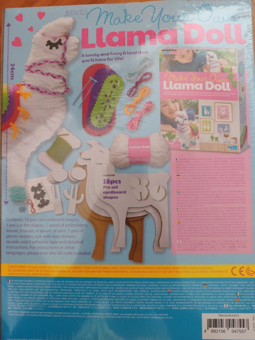 Make Your Own Llama Doll, Hobbies & Toys, Toys & Games on Carousell