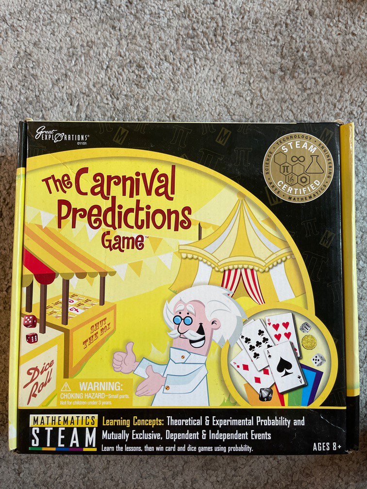 Mathematics STEAM Game NEW Learn Probability, Hobbies & Toys, Toys ...