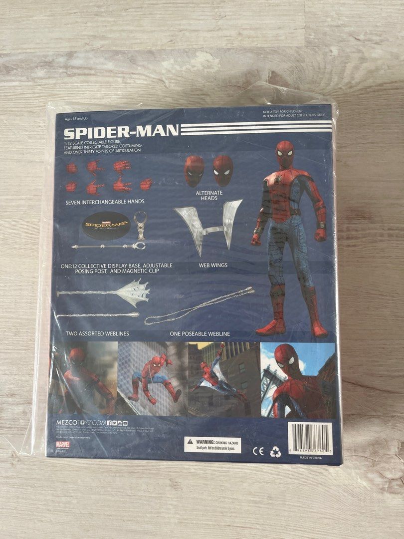 Mezco one:12 collective Spider-man Homecoming Spiderman, Hobbies & Toys ...