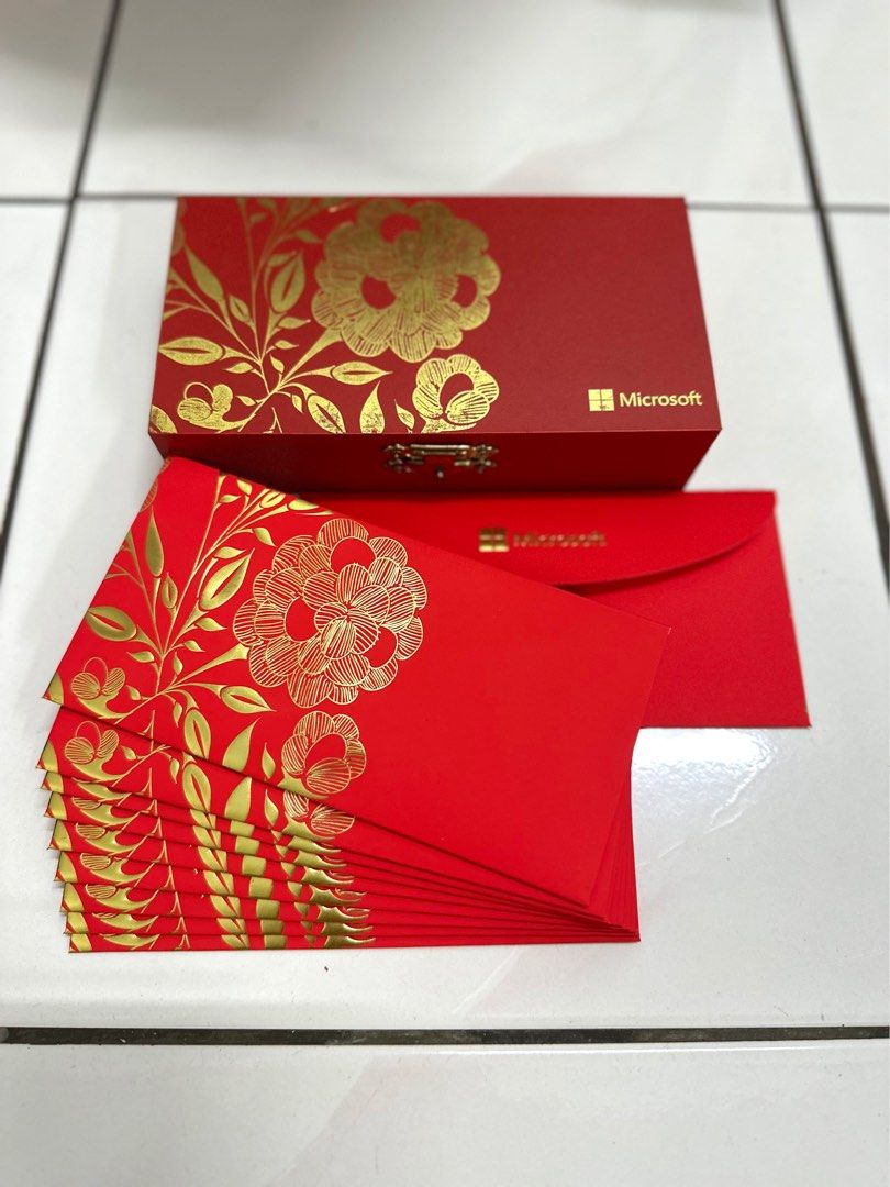 Microsoft Ang pow box gift set, Hobbies & Toys, Stationery & Craft, Art ...