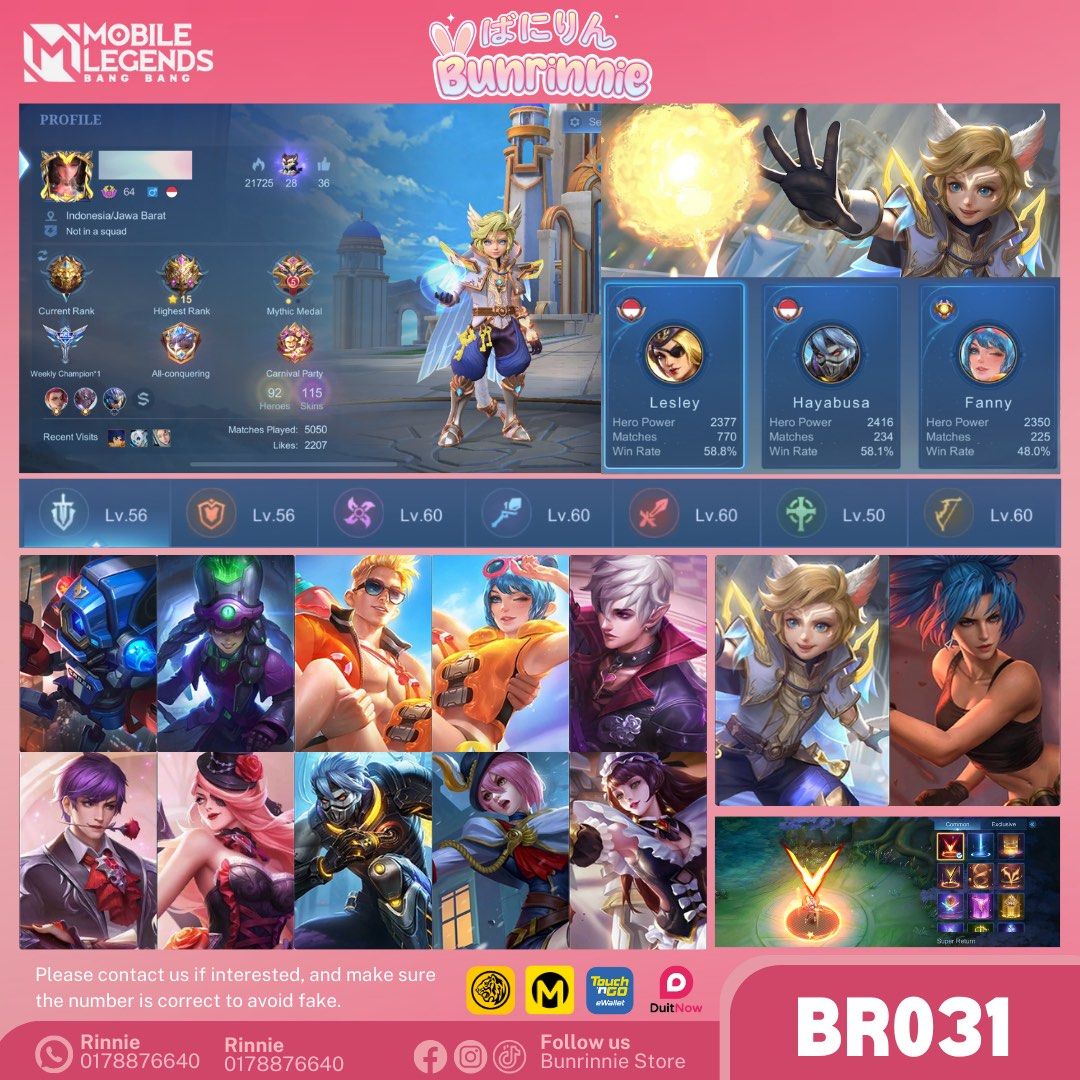 MLBB Account Lightborn Harith, Video Gaming, Video Games, Others on ...