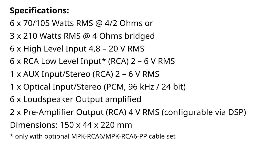 Musway M6v3 Amplifier and DSP Processor, Audio, Soundbars, Speakers & Amplifiers on Carousell