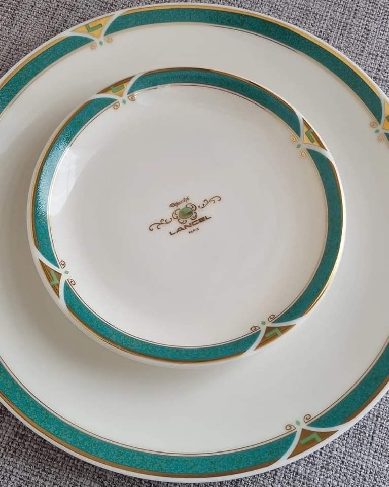 Narumi Lancel Green Rim Plates Set 6pcs, Furniture & Home Living ...