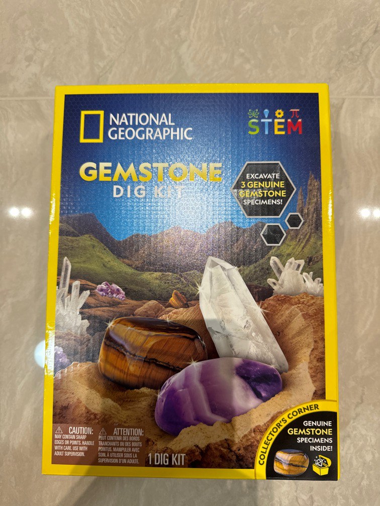 National Geographic Gemstone Dig Kit, Hobbies & Toys, Toys & Games on ...