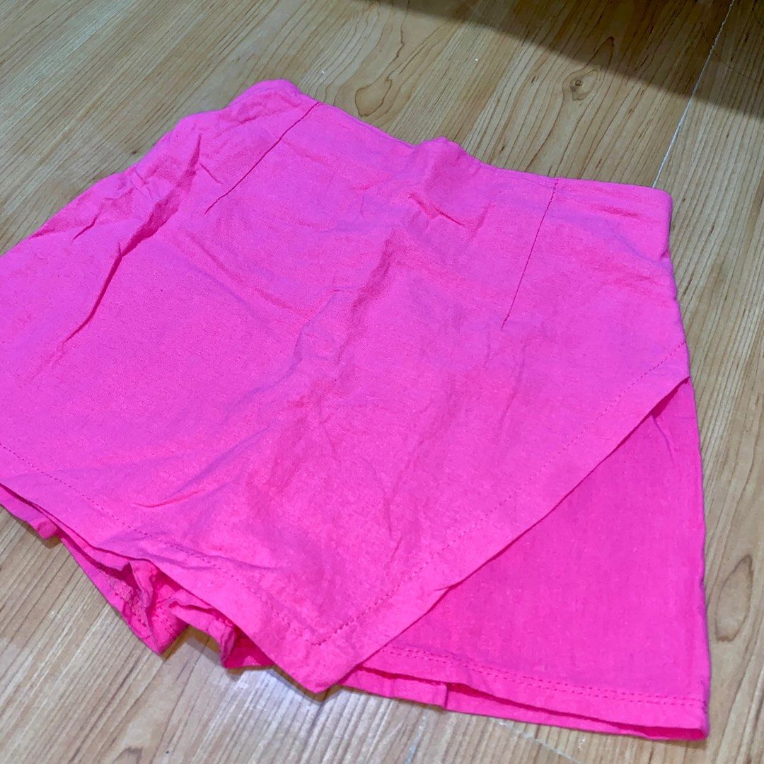 Neon Pink Skort, Women's Fashion, Bottoms, Skirts on Carousell