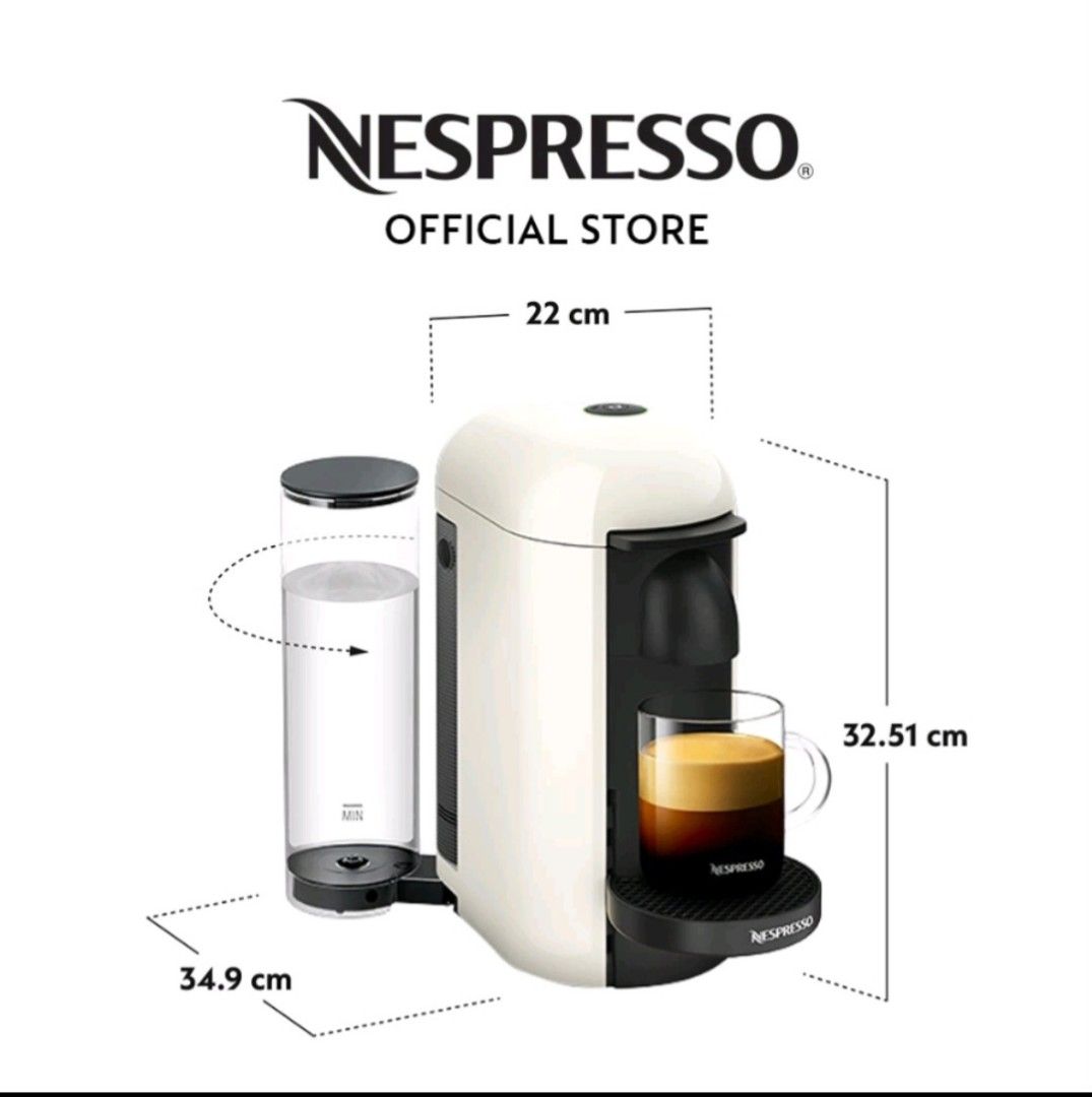 Nespresso Vertuo Plus White, TV & Home Appliances, Kitchen Appliances ...