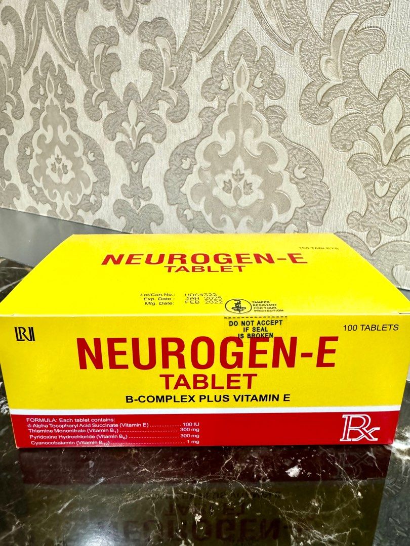 Neurogen-E ( B-Complex plus Vitamin E ), Health & Nutrition, Health Supplements, Vitamins ...