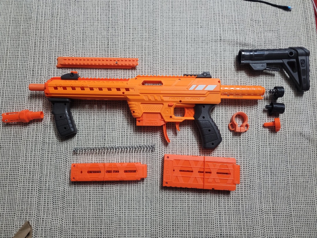 Nexus Pro with accessories and upgrade parts - Dart Zone Adventure ...