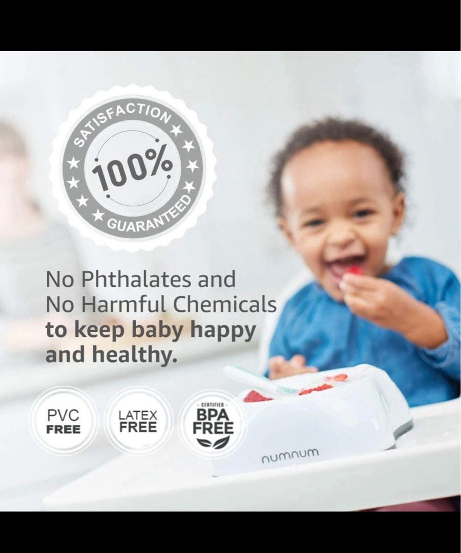 NumNum Baby Self-Feeding Starter Kit (Beginner Bowl & GOOtensil set) - Grey/Green, Babies & Kids ...