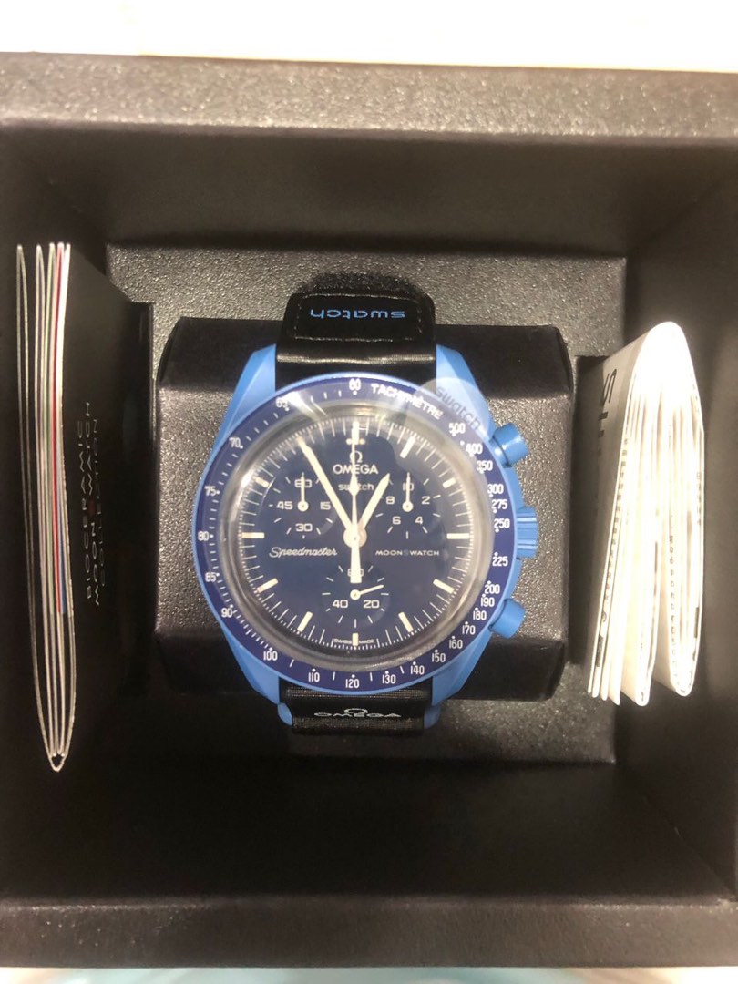 Omega swatch mission to Neptune, Luxury, Watches on Carousell