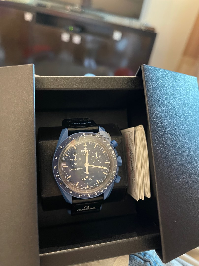 Omega x Swatch Neptune, Men's Fashion, Watches & Accessories, Watches ...