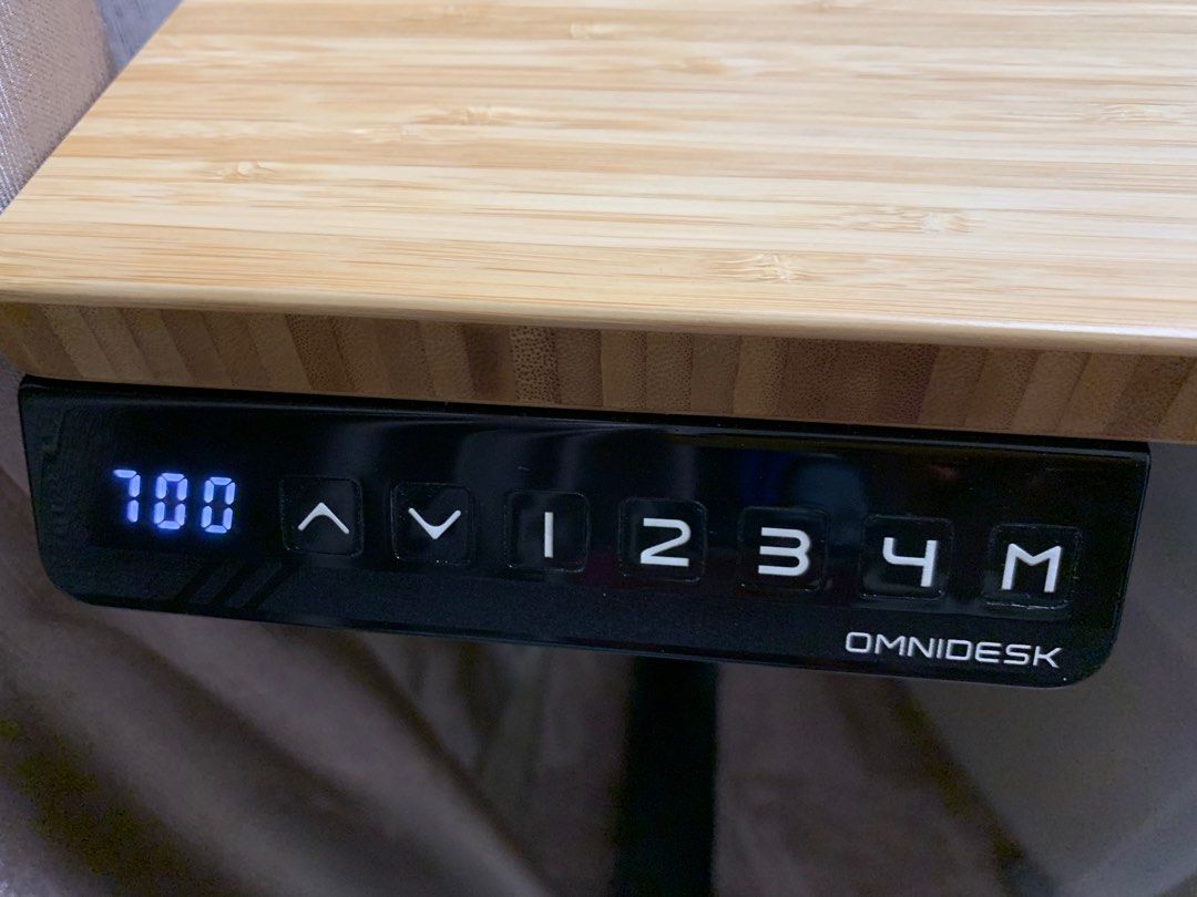 Omnidesk adjustable table 1.8m long, Furniture & Home Living, Furniture ...