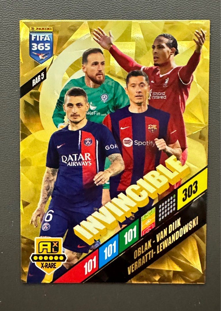 Panini FIFA365 2024 Adrenalyn XL INVINCIBLE, Hobbies & Toys ...