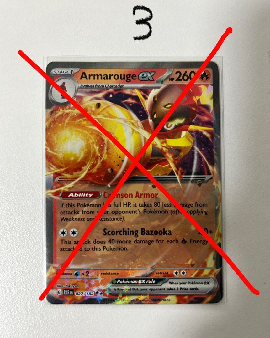 (Paradox Rift) Armarouge ex - 027/182 - Ultra Rare, Hobbies & Toys ...