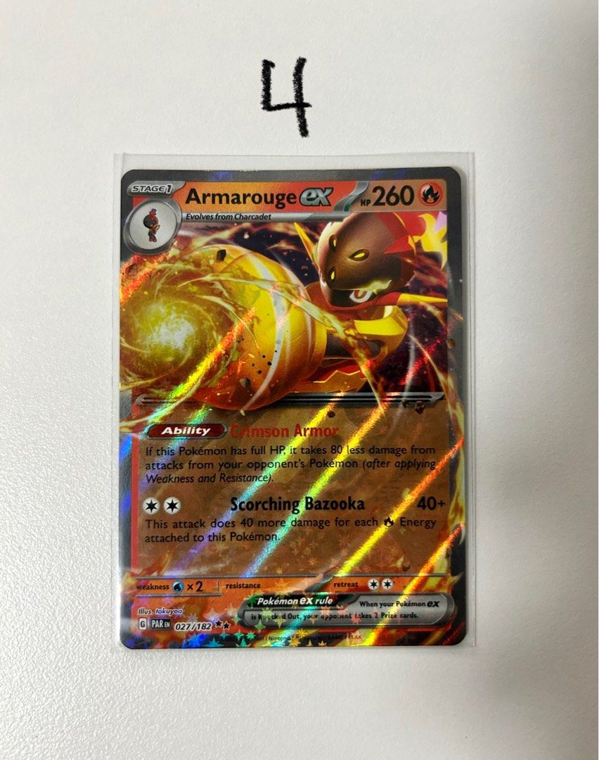 (Paradox Rift) Armarouge ex - 027/182 - Ultra Rare, Hobbies & Toys ...