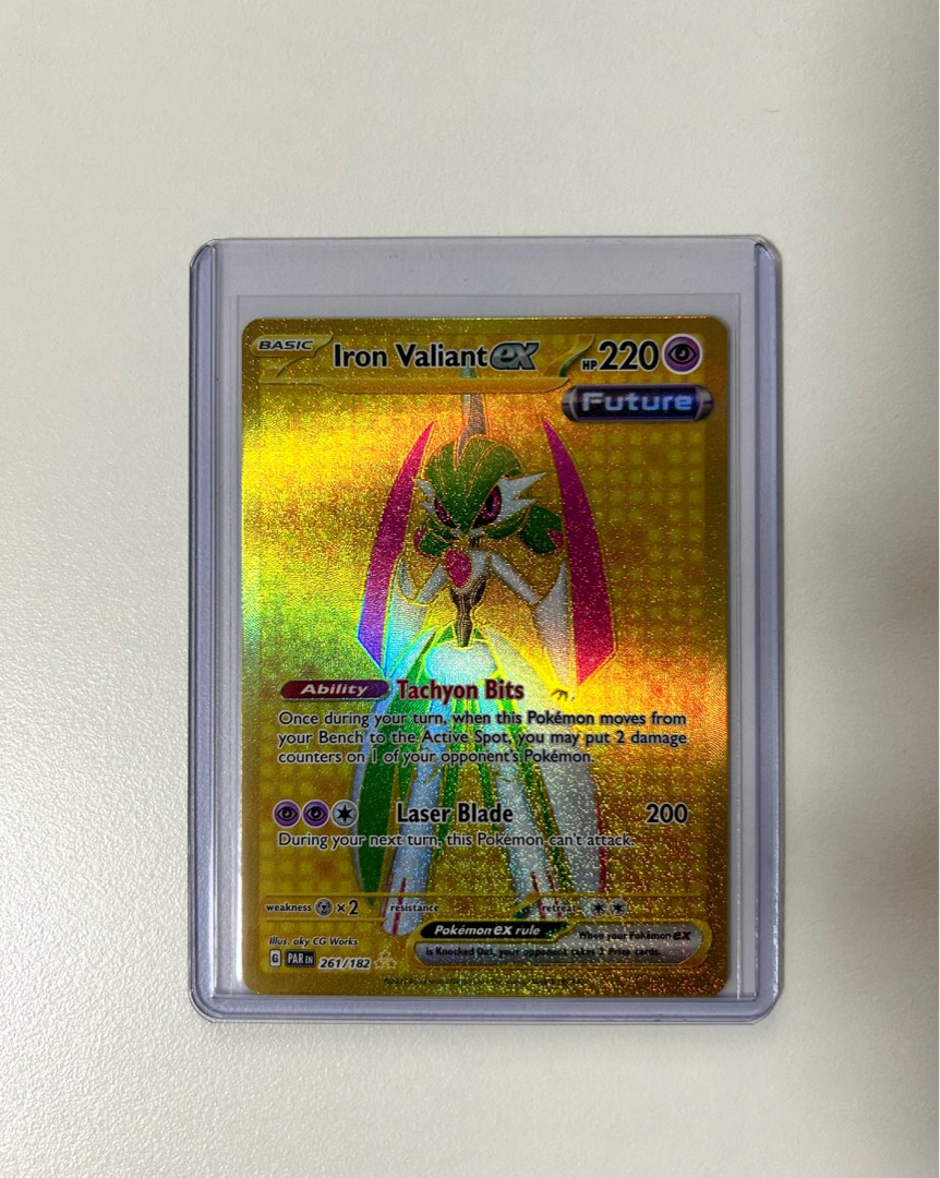 (Paradox Rift) Iron Valiant ex - 261/182 - Gold Secret, Hobbies & Toys ...