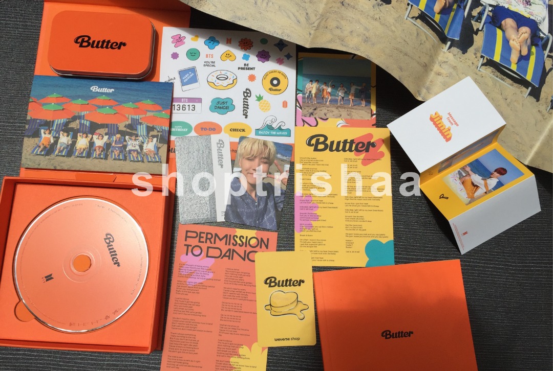[Peaches Version] BTS BUTTER CD album | Authentic | with Weverse pre-order gift, Hobbies & Toys ...
