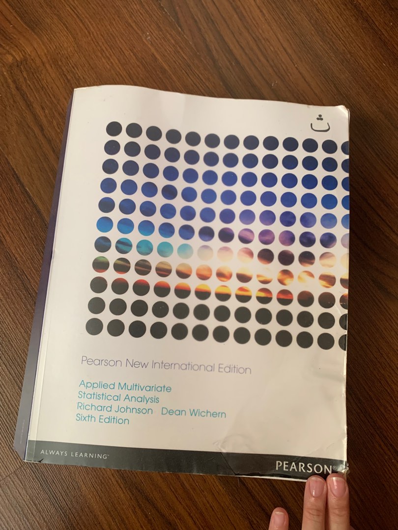 Pearson Applied Multivariate Statistical Analysis Hobbies And Toys