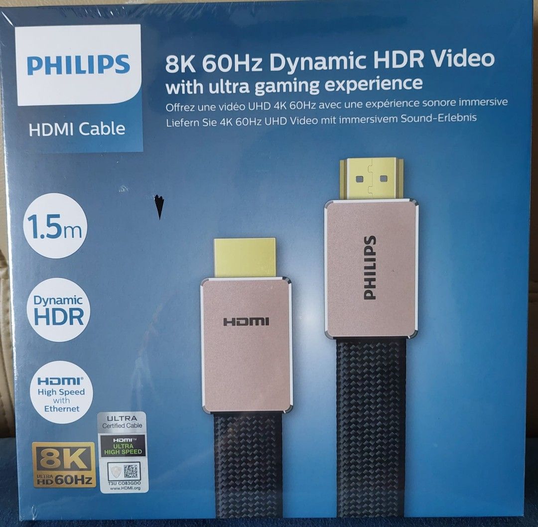 Philips 8K UHD HDMI Cable, Computers & Tech, Parts & Accessories ...