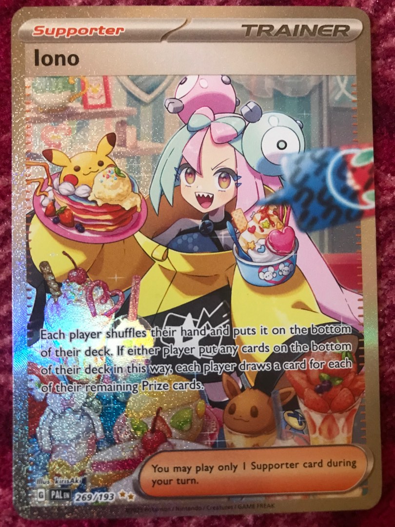 Pokemon Cards Special Illustration Rare Full Art Iono Trainer Scarlet ...