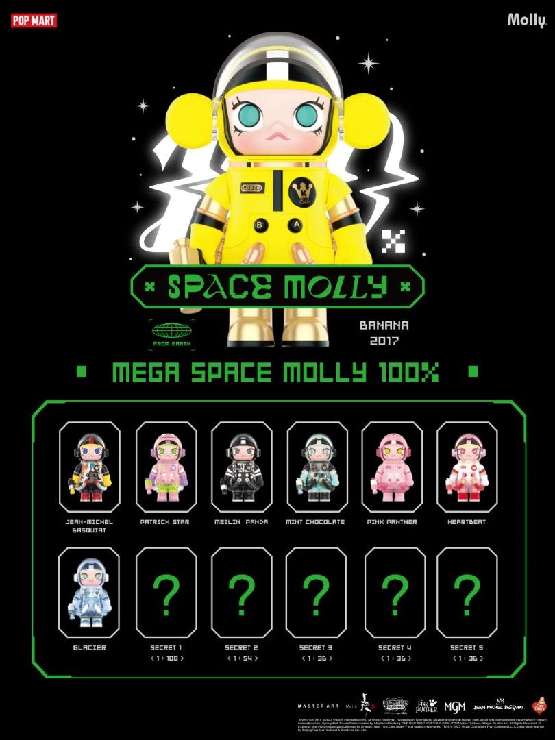 Popmart mega space molly 100%, Hobbies & Toys, Toys & Games on Carousell