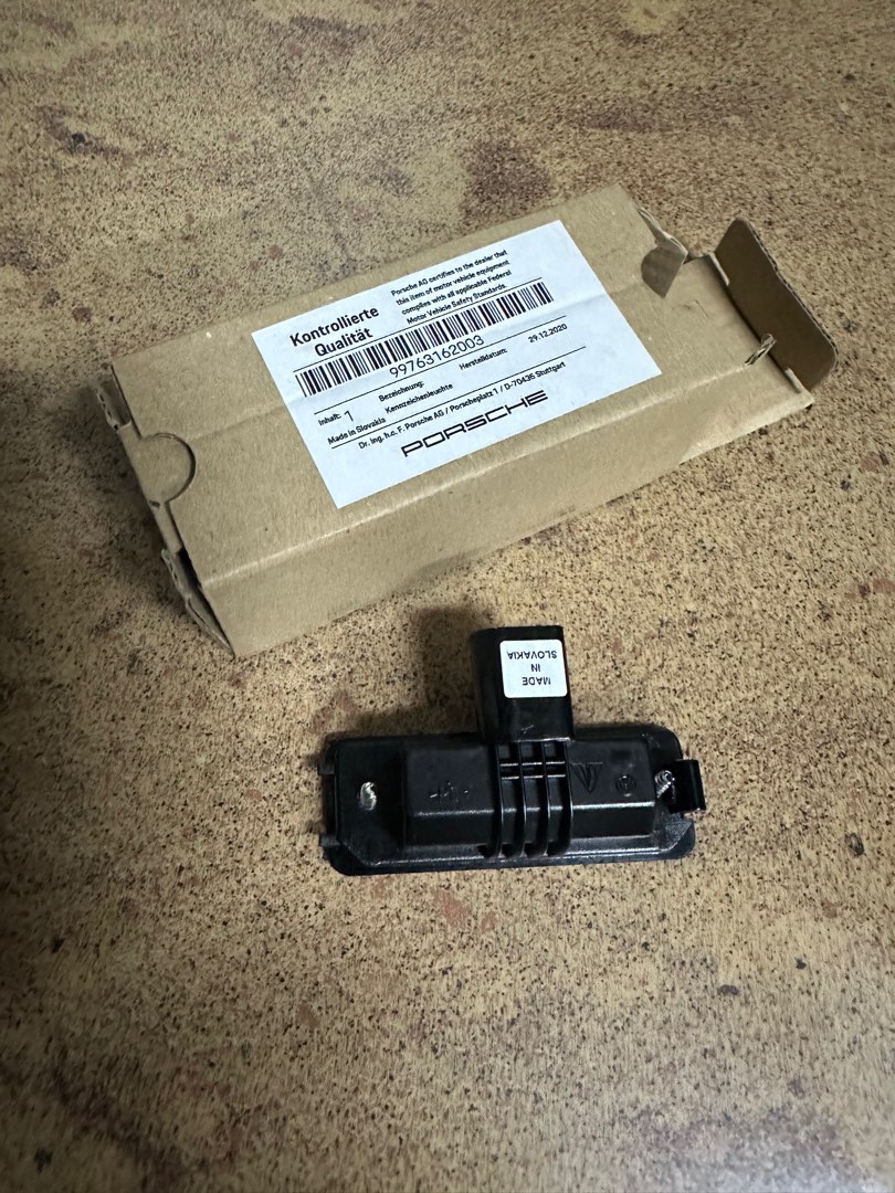 Porsche 911 Carrera 997 License Plate Light, Car Accessories ...