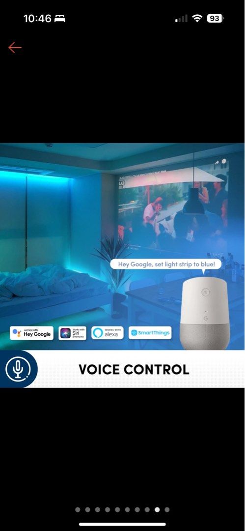 Prolink Smart LED strip - for USB Powered 3M (Voice/ app control ...