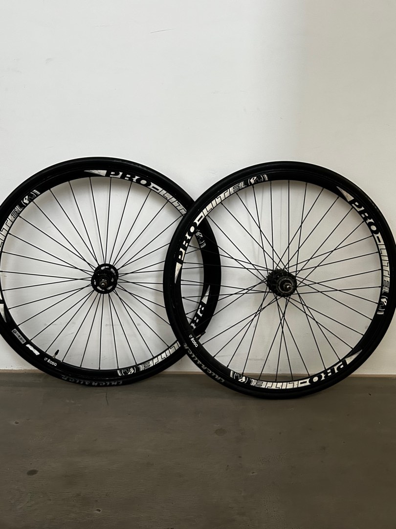 Prolite A30 Rosa Track fixie wheelset, Sports Equipment, Bicycles ...