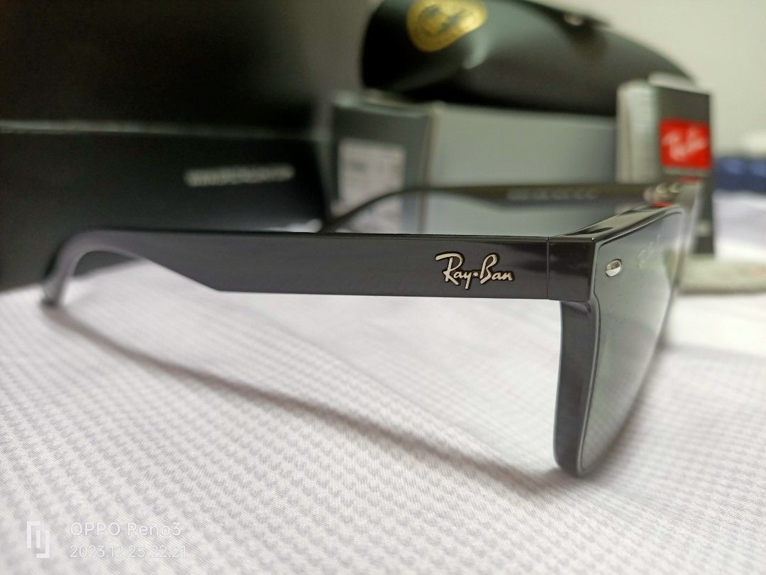 Ray-Ban RB4391D sunglasses with Black frame and Dark lenses., Men's ...