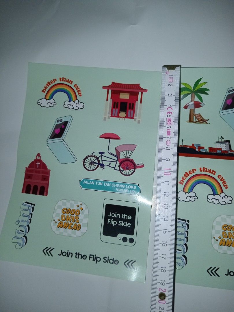 Samsung flip sticker sheet, Hobbies & Toys, Collectibles & Memorabilia ...