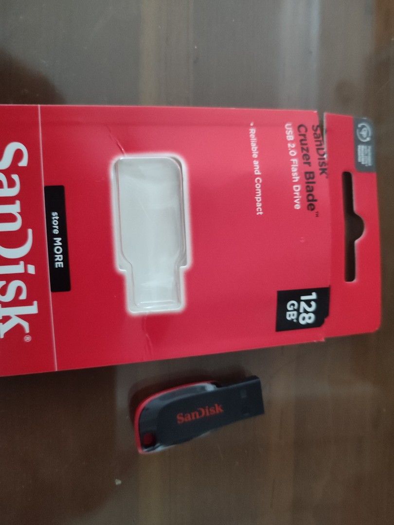 Sandisk Cruzer Blade 128GB Usb flash drive, Computers & Tech, Parts ...