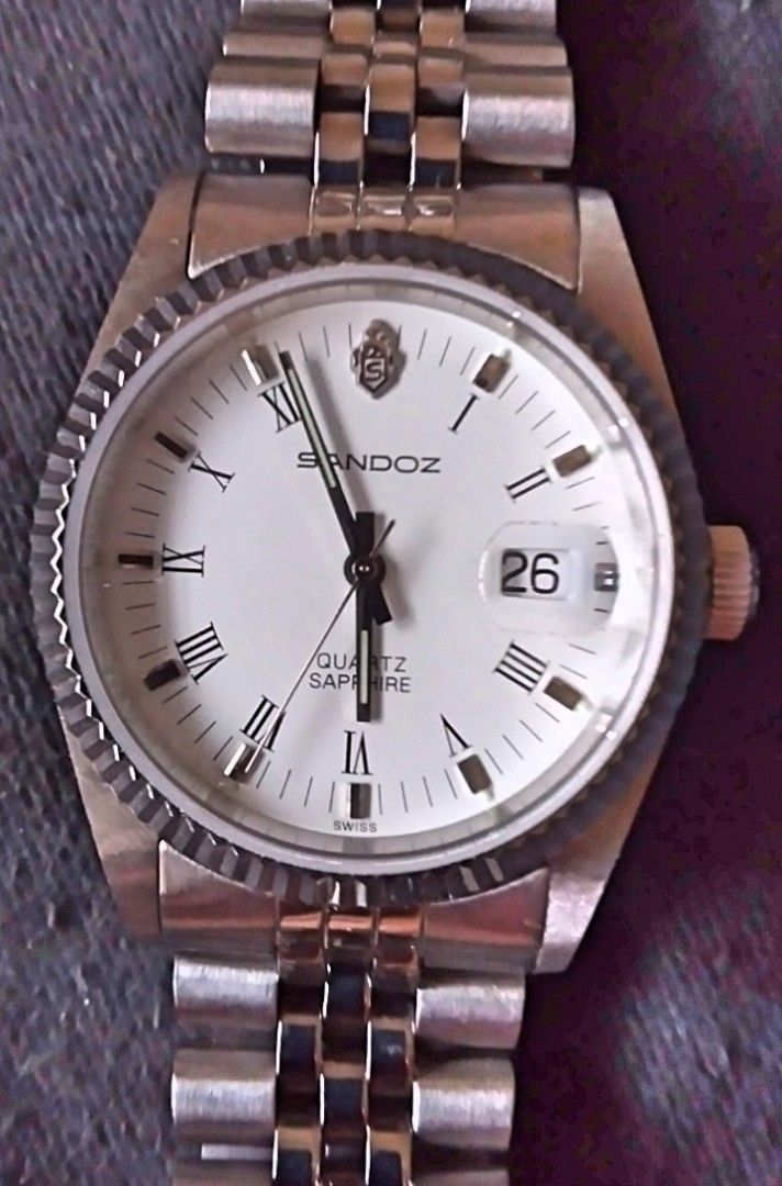 Sandoz Swiss Made Date Quartz Bracelet, Men's Fashion, Watches ...