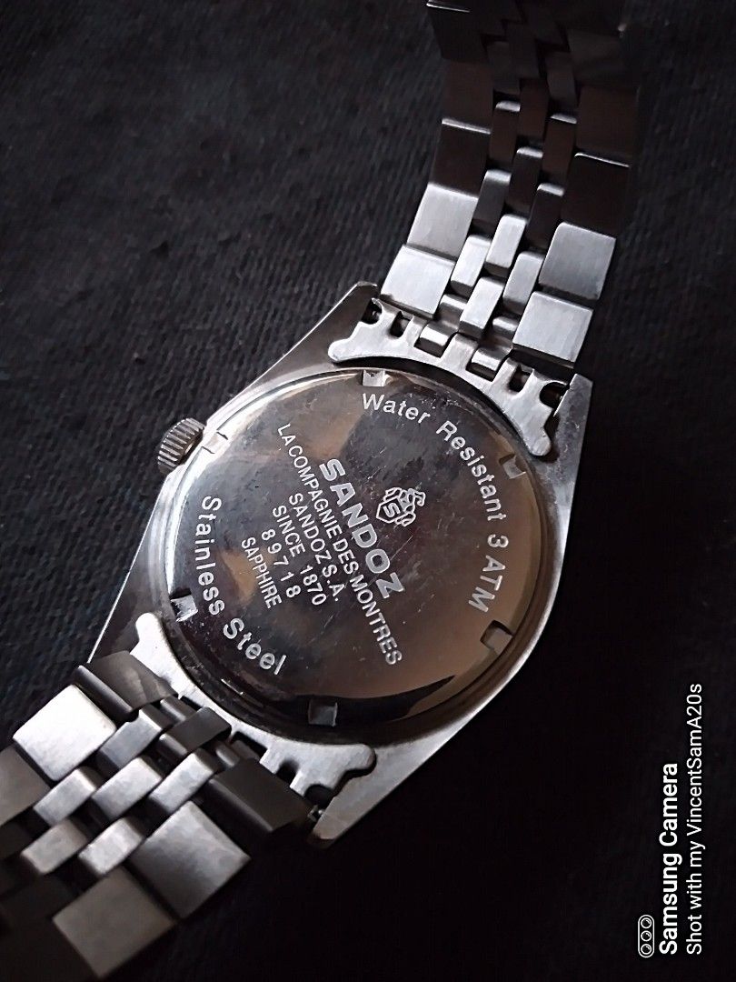 Sandoz Swiss Made Date Quartz Bracelet, Men's Fashion, Watches ...