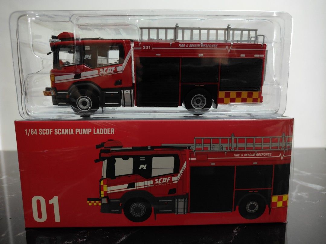 WTT 1/64 SCDF Pump Ladder Callsign 331 Masterpiece Collectible, Hobbies ...
