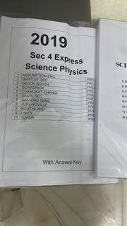 2023 Secondary 4 Express Science Physics Exam Practice Papers, Hobbies ...