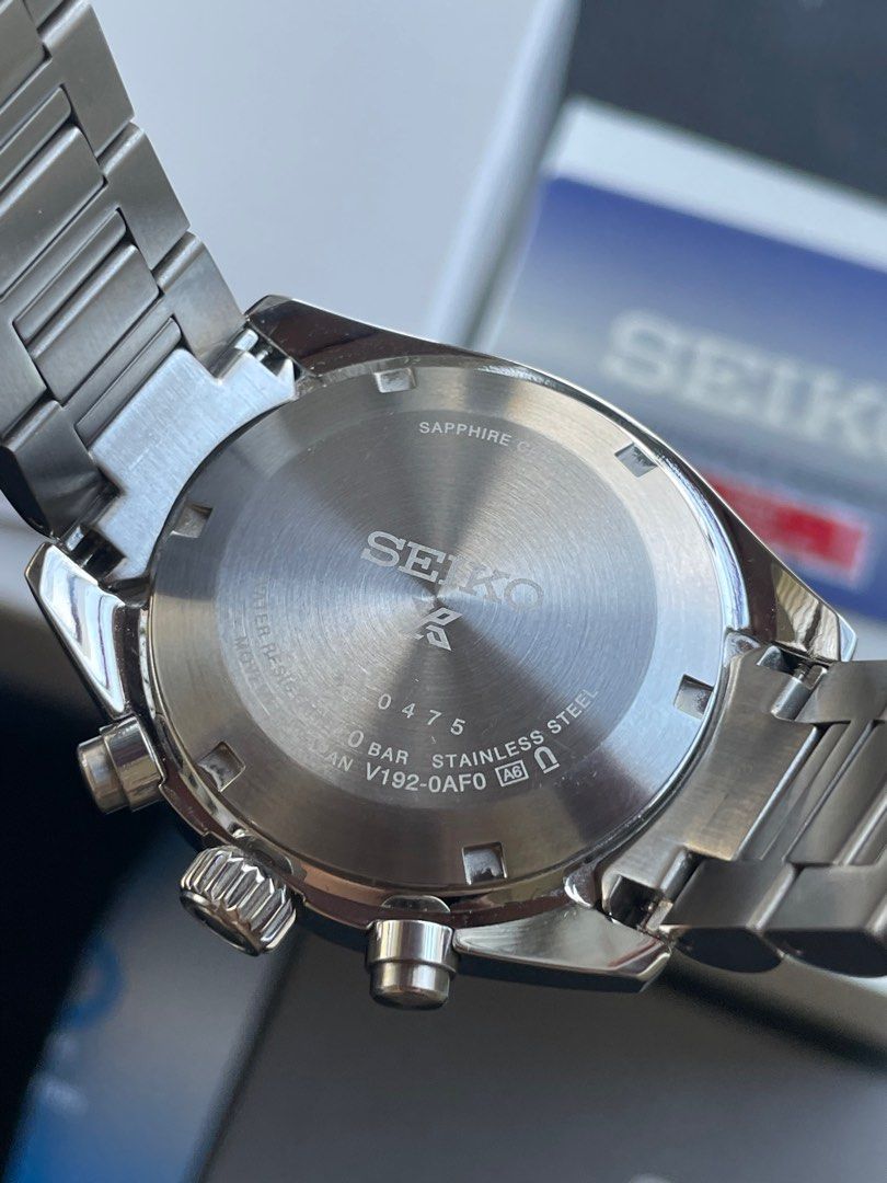 Seiko Prospex - Speedtimer - Solar Panda SSC815P1 - Blue Chronograph ...