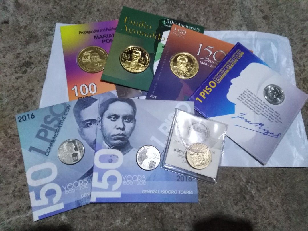 SET OF 7PCS COMMEMORATIVE COINS OF THE PHILIPPINES IN BLISTER PACK BSP ...
