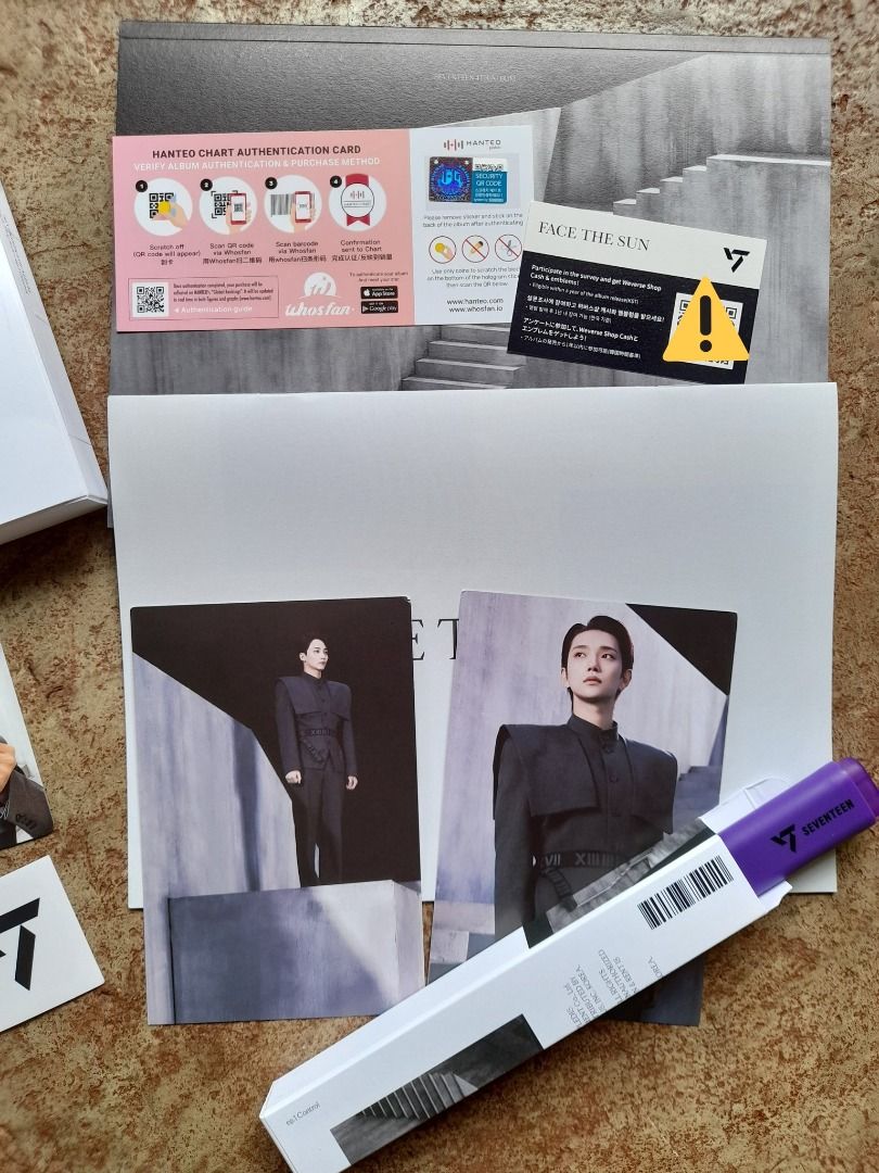 SEVENTEEN 4th Full Album "Face The Sun" EP 1 - Control Version (Unsealed), Hobbies & Toys, Music ...