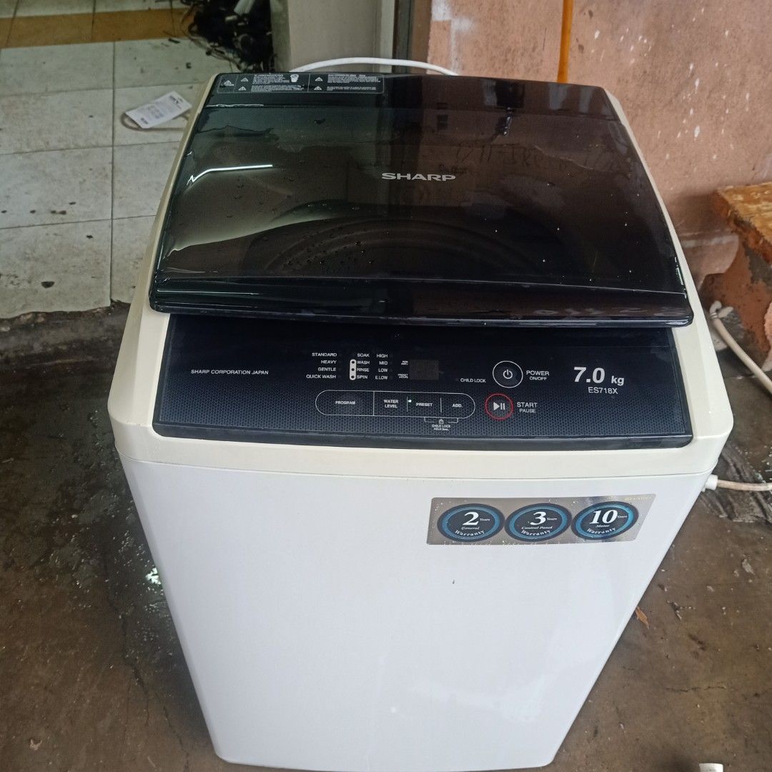 sharp new model.secend hand. washing machine 7kg, TV & Home Appliances ...