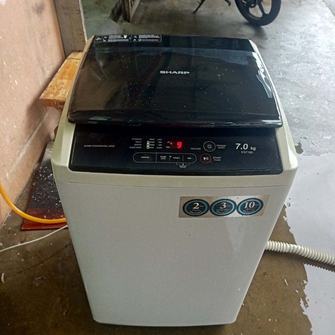 sharp new model.secend hand. washing machine 7kg, TV & Home Appliances ...