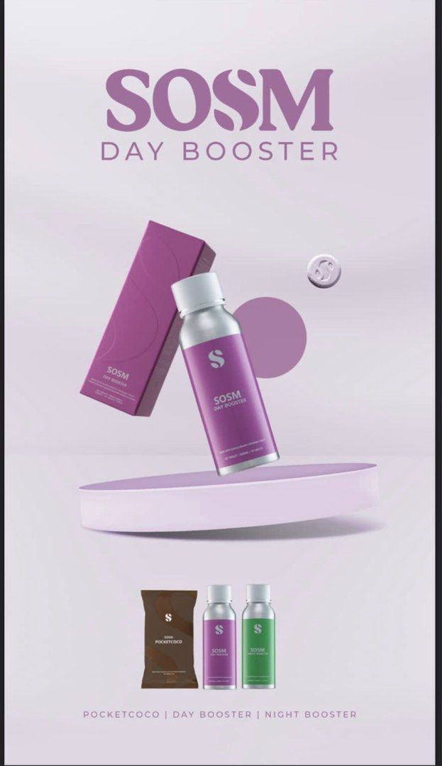 Som1 SOSM Day Booster & Night Booster, Health & Nutrition, Health ...