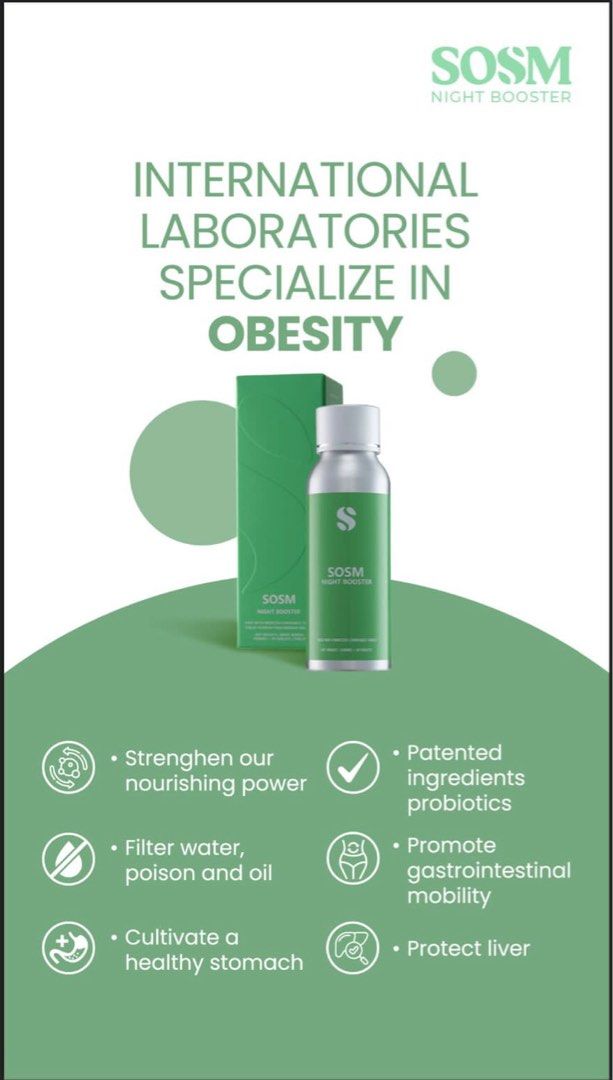 Som1 SOSM Day Booster & Night Booster, Health & Nutrition, Health ...