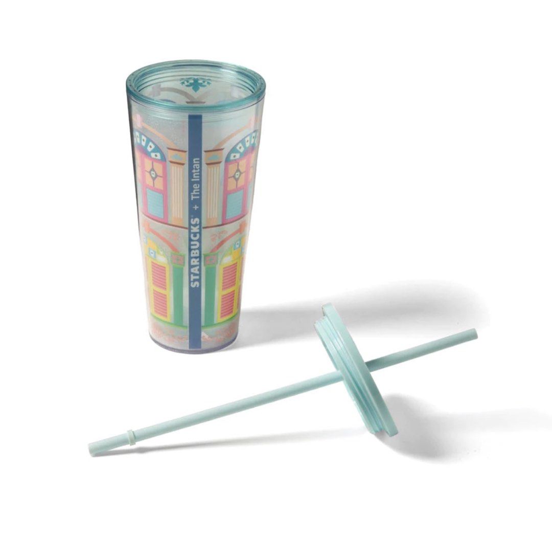 Starbucks + The Intan Blue Cold Cup (710ml), Furniture & Home Living ...