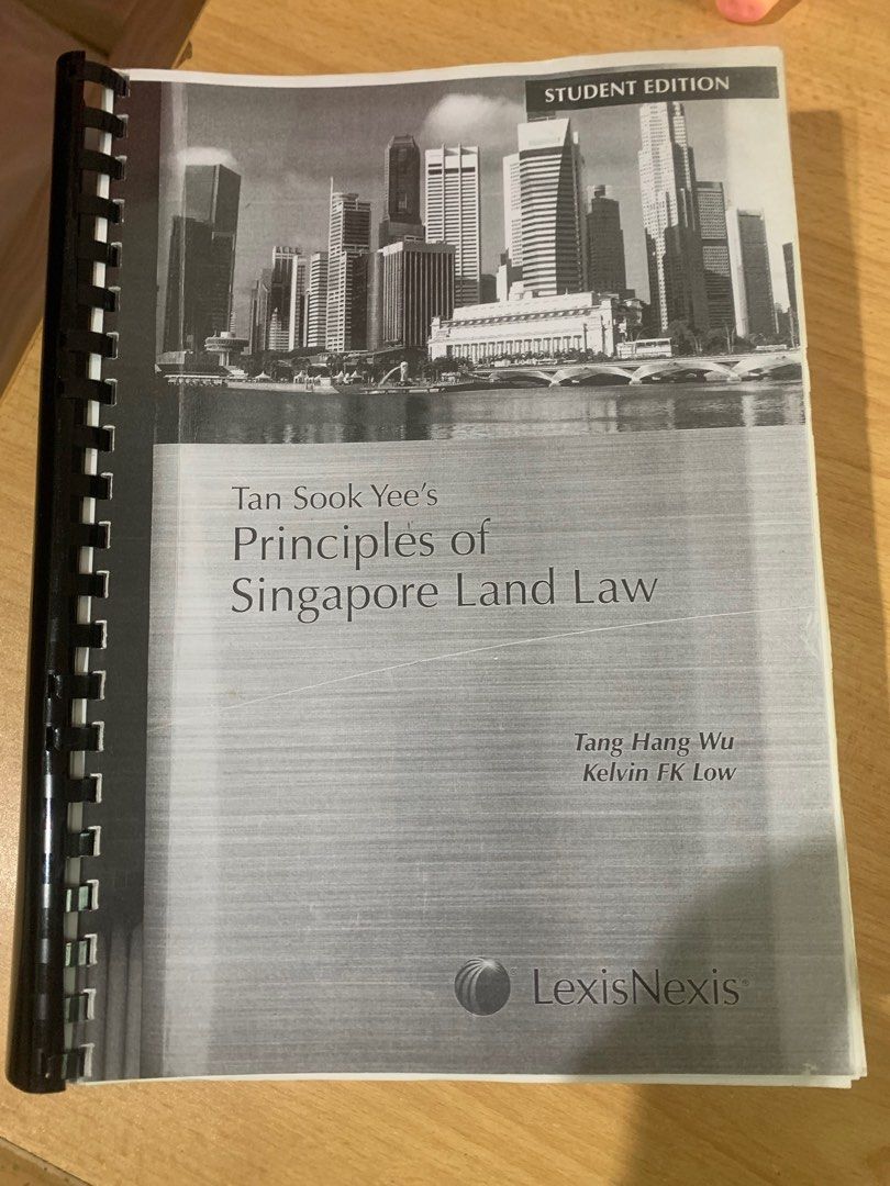 Tan Sook Yee Principles of land law photocopied version, Hobbies & Toys ...