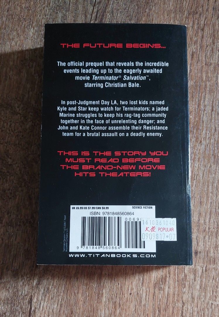 Terminator Salvation: from the Ashes : the Official Prequel ...